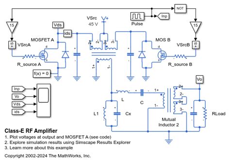 Class E Rf Amplifier Matlab And Simulink