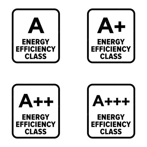 Premium Vector A Energy Efficiency Class Of Appliance Information Sign