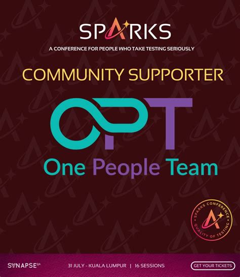 Sparksbysynapse Communitysupporter Peoplefirst Hrleadership Synapse Qa Learn Share Grow