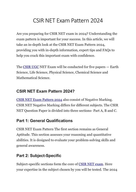 Ppt Csir Net Exam Pattern 2024 Powerpoint Presentation Free Download Id12960740