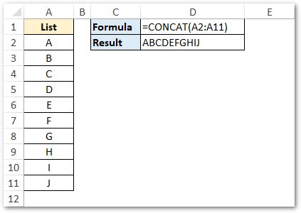 Excel Concat Function Join Values In Cell Range Excel Unlocked