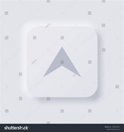 Arrow Icon White Neumorphism Soft Ui Stock Vector Royalty Free 2238876041 Shutterstock