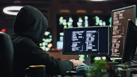 Premium Photo Anonymous Hacker Breaking Cybersecurity Dark Room Closeup Cybercriminal Reading