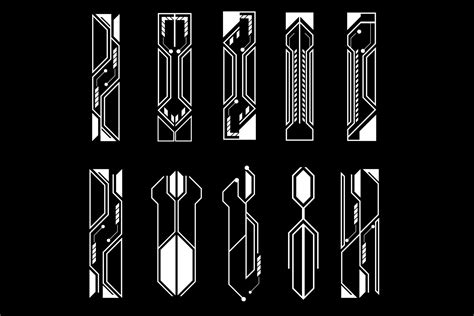 Futuristic Sci Fi Interface Element Hud Technology Frame Graphic Vector Design Template 30714956