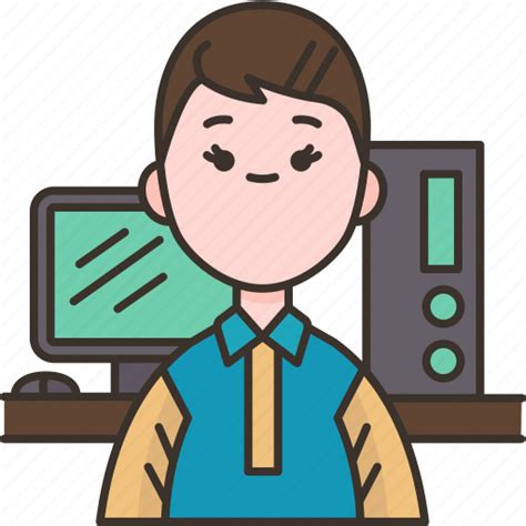 software engineer computer programmer technician icon download on