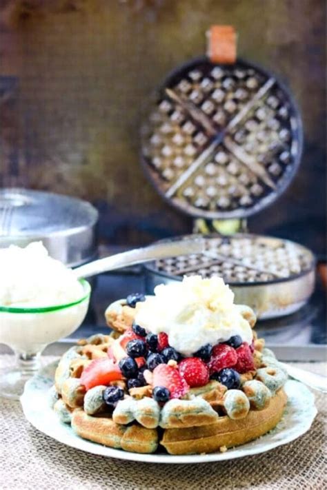 Blue Cornmeal Waffles Recipe Restless Chipotle