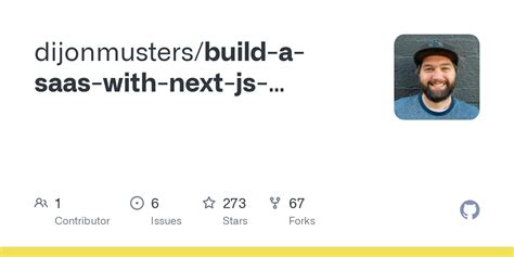 issues · dijonmusters build a saas with next js supabase and stripe · github