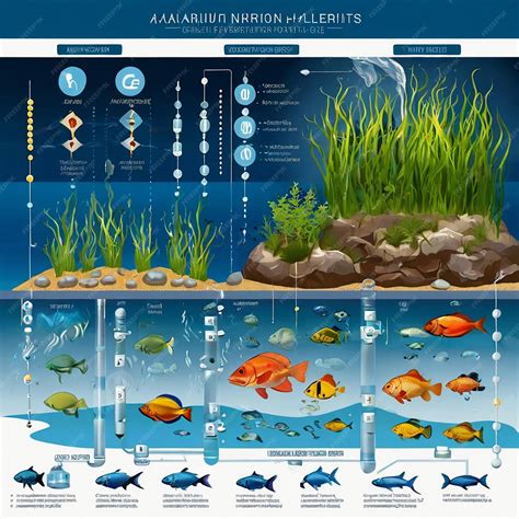 Aquarium Nitrogen Cycle Scheme For Fish Feeding In Fresh Water Aquarium