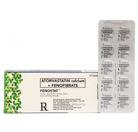 Fenostat Tab 10mg 160mg Alphaline Health Ser