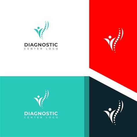 Premium Vector Creative Spine Diagnostics Logo Design Vector Template