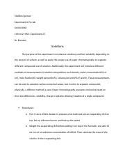 Example Pre Lab Writing Assignment Docx Sheldon Spencer Experiment X Pre Lab XX XX XXXX