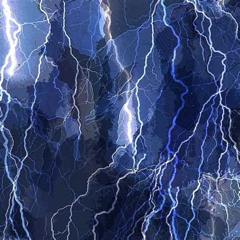 Crackling Lightning Bolt Fabric Etsy