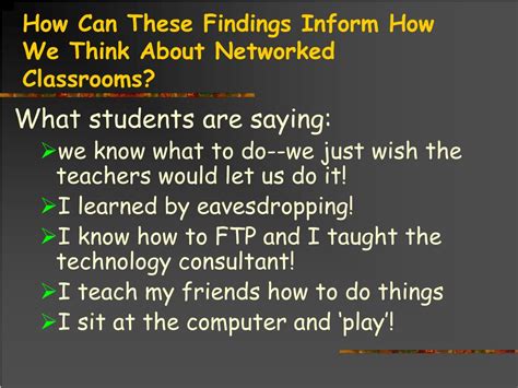 Ppt What Difference Can Networked Classrooms Make Powerpoint Presentation Id2712786