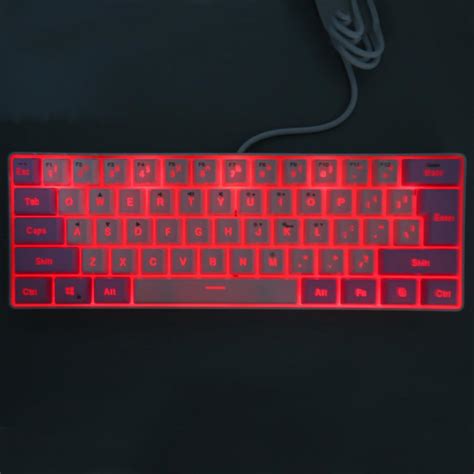 Jiawu USB Keyboard Contrast Color Gaming Keyboard Wired For Desktop Laptop