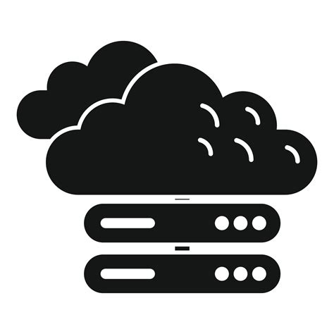 Cloud Data Icon Simple Vector Crm Database Vector Art At Vecteezy