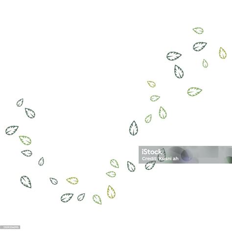 Set Of Abstract Leaf Background Template Vector Illustration Stock