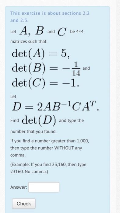 Solved This Exercise Is About Sections 22 And 23 Be 4x4