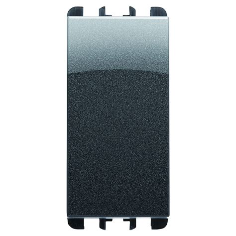 Pulsante 1p 10a No Nea Acciaio Scuro