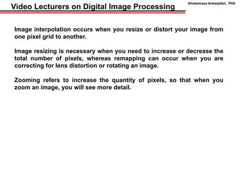 Sampling And Quantization Notes In Image Processppt