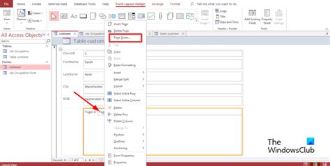 How To Create A Tabbed Form In Access