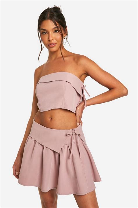 Tube Tops Bandeau And Strapless Tops Boohoo Usa