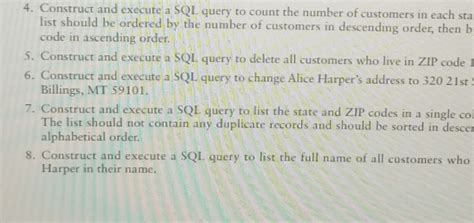 4 Construct And Execute A Sql Query To Count The