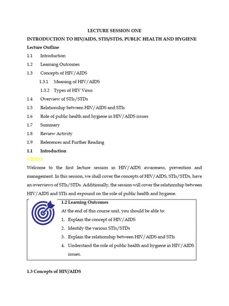 lecture session 1 introduction pdf sexually transmitted infection