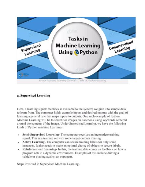Python Machine Learning Tutorial Pdf