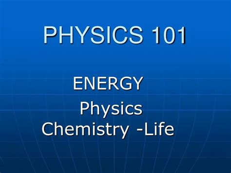 PPT PHYSICS PowerPoint Presentation Free Download ID