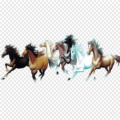 مجموعة من الخيول الجري ، الحصان الطلاء خدمات التصميم الداخلي غرفة