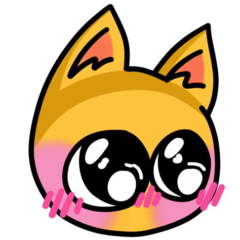 Cat Blush Discord Emoji