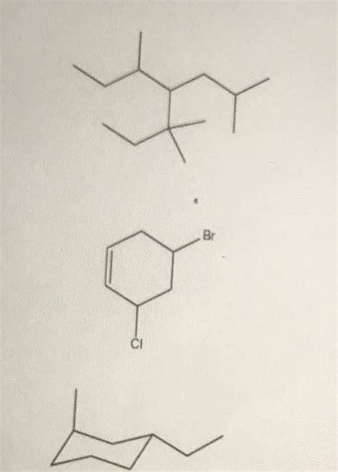 Solved Provide Iupac Names Chegg Com