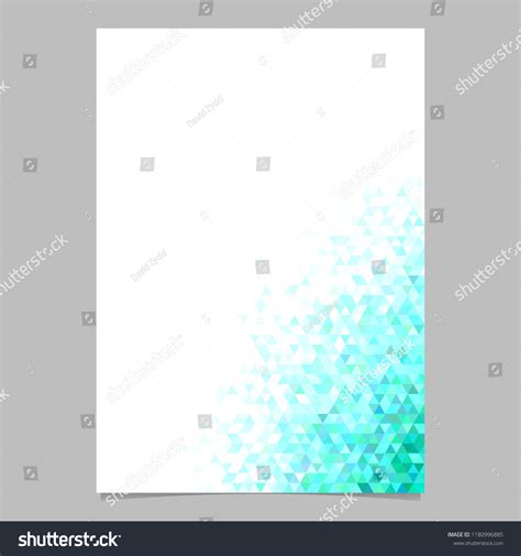 Abstract Triangle Brochure Background Template Polygonal Stock Vector Royalty Free 1180996885