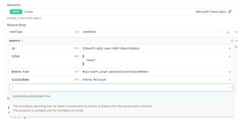 Microsoft Teams Userodatabind Parameter Missing From Chats Post