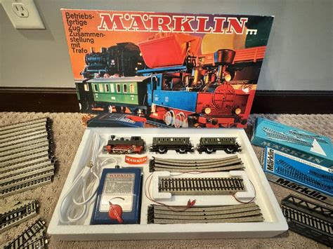 Huge Vintage Marklin Ho Train Set Lot Set Extra Track Cars Caboose
