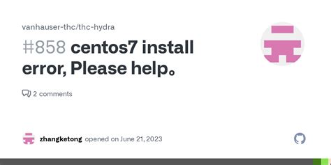 centos7 install error please help。 · issue 858 · vanhauser thc thc
