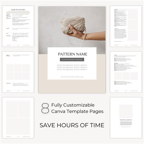 Crochet Pattern Writing Template For Crochet Designers Etsy