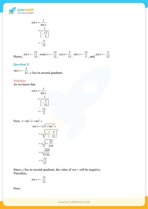Ncert Solutions For Class 11 Maths Chapter 3 Trigonometric Functions Access Free Pdf