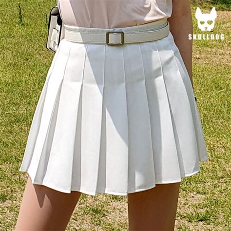 바로스포츠 골프 스커트 여성 골프웨어 플리츠 주름 치마 허리 밴딩 테니스스커트 속바지포함 에누리 가격비교