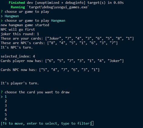 Cli Games Based On Rust Yu Liang Tings Portfolio