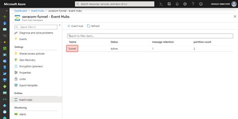 Using Funnel To Send Data To Azure Event Hubs Soracom Developers