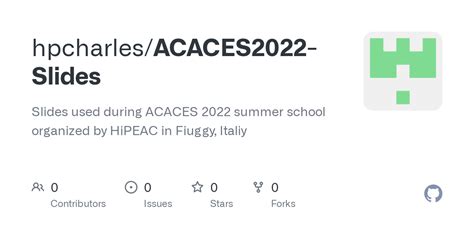 Github Hpcharles Acaces2022 Slides Slides Used During Acaces 2022 Summer School Organized By