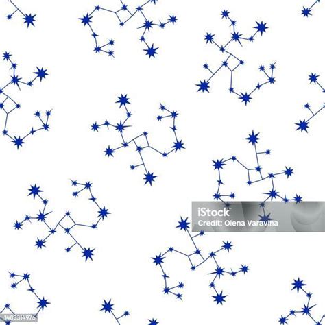 조디악 궁수 자리 별자리 원활한 패턴 간단한 벡터 일러스트 레이 션 미래의 사건 예측을위한 점성술 별자리 기호 선과 연결된 별 0명에 대한 스톡 벡터 아트 및 기타 이미지