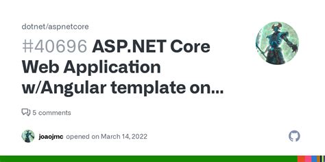 asp core web application w angular template on macos monterey will not start · issue 40696