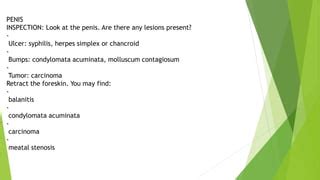 Genitourinary Examinationpptx