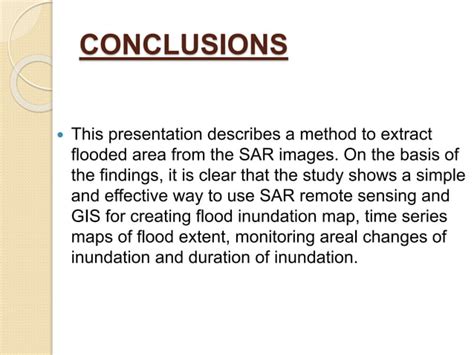 Flood Risk Mapping Using Gis And Remote Sensing And Sar Pptx
