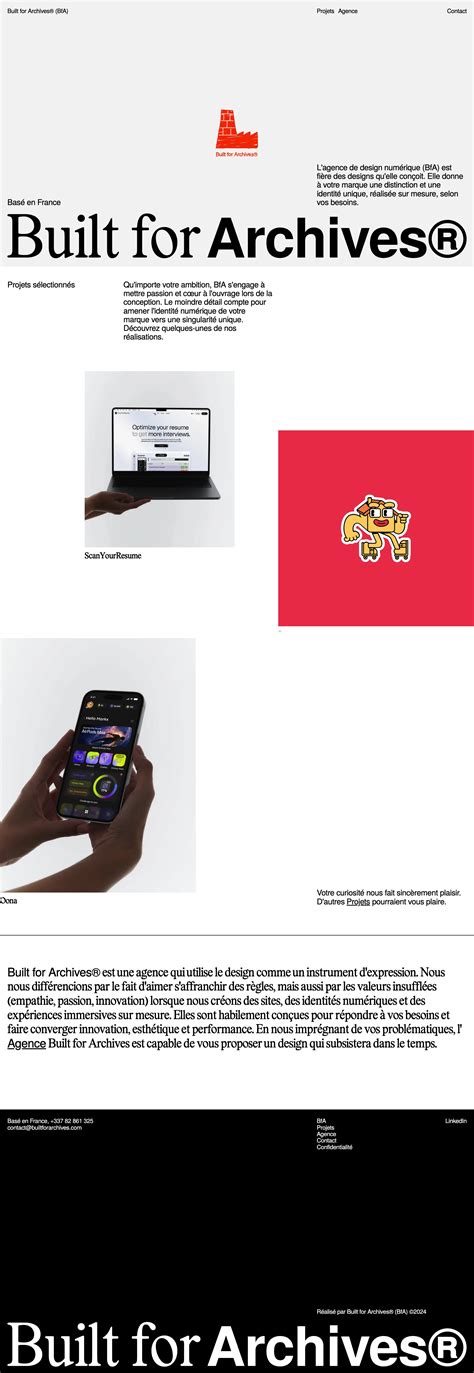 Built For Archives Website Design Lapa Ninja