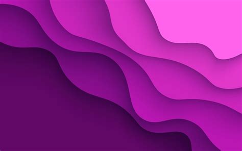 Premium Vector Abstract Pink Color Dynamic Wavy Papercut Overlap Layers Background Eps10 Vector