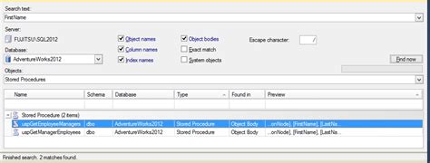 Sql Find All Stored Procedures That Reference A Specific Column In Some Table Stack Overflow