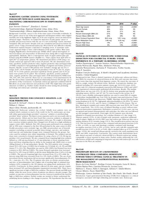 Pdf Mo1139 Clinical Outcomes Of Endoscopic Submucosal Dissection For Colorectal Tumors 5 Year